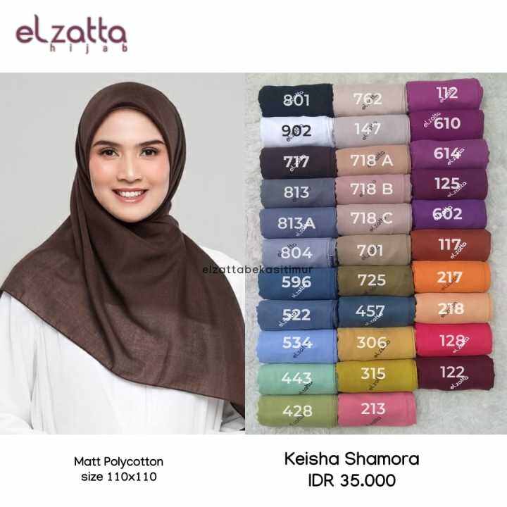 SEGI EMPAT ELZATTA POLOS KEISHA SHAMORA | Lazada Indonesia