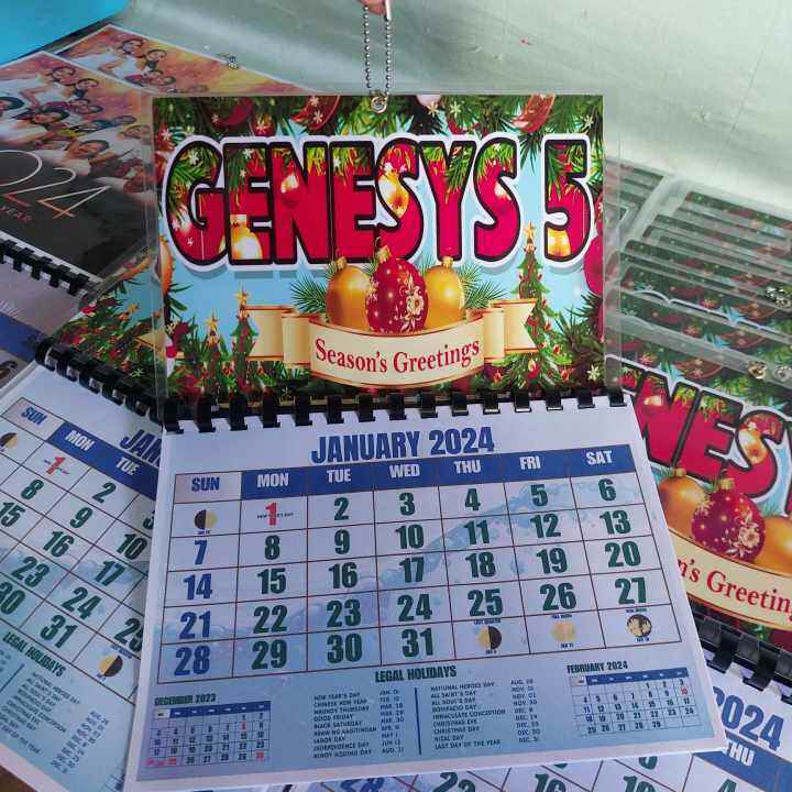LAMINATED CALENDAR (A4 SIZE) customized free layout | Lazada PH