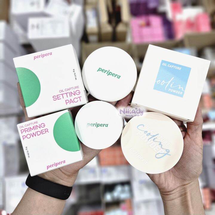 Phấn phủ Peripera Oil Capture Priming Powder/ Setting Pact/ Cooling ...