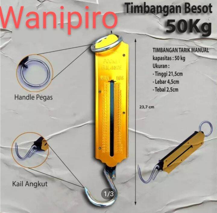 Timbangan Tarik 50kg / Timbangan Gantungan Besot | Lazada Indonesia