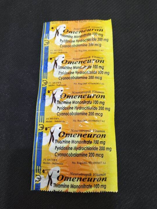 OMENEURON TABLET B1 B6 B12 ( Obat kesemutan, kram, kaku dan kebas ...