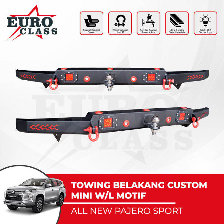 TOWING BAR CUSTOM MINI WITH LAMP MOTIF - ALL NEW PAJERO SPORT | Lazada ...