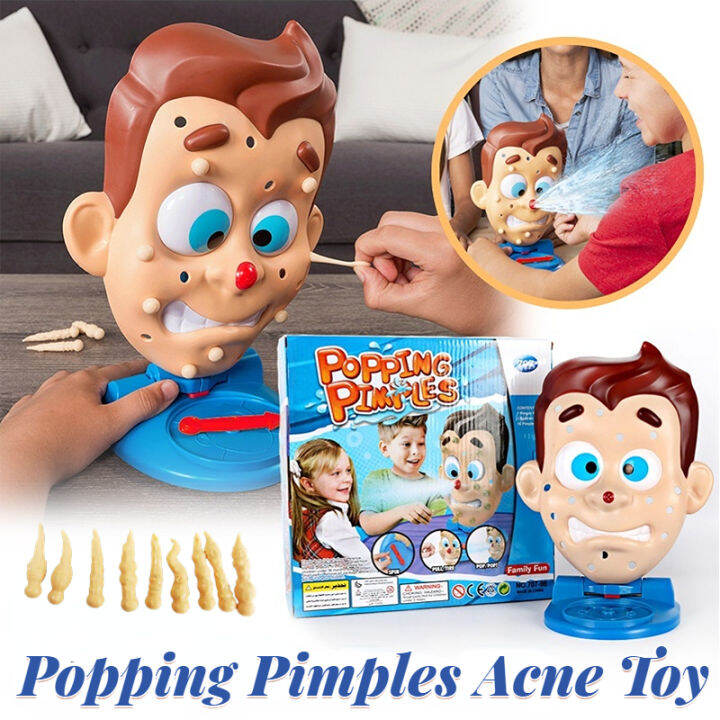 Popping Pimples Acne Toy Popping Pimple Pete Kids Game Water Spray Toy ...