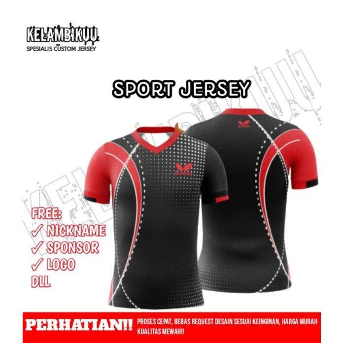 JERSEY TENIS MEJA PRINTING/JERSEY PING PONG CUSTOM TERBARU/BAJU KAOS ...
