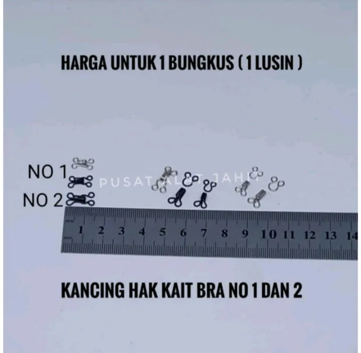 KANCING HAK KAIT KAITAN PENGAIT KANCING HOOK BRA BH BEHA ROK CELANA ...