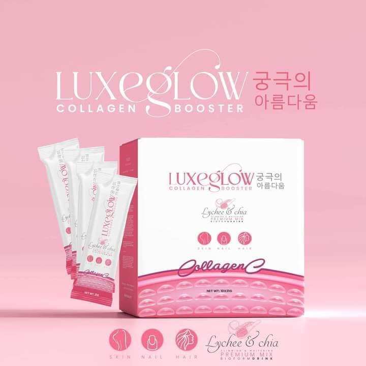 LUXEGLOW COLLAGEN BOOSTER lychee and chia | Lazada PH