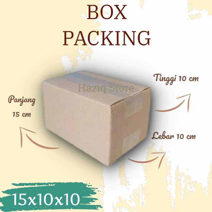kardus box packing paket kecil ukuran 15x10x10 cm (2 pcs) | Lazada ...