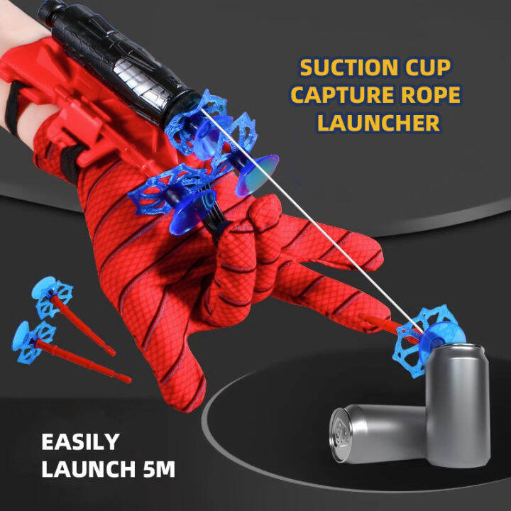 Spider -Man Hero Launcher Tuzi Spider Scrolls Can Stick To The Wall ...