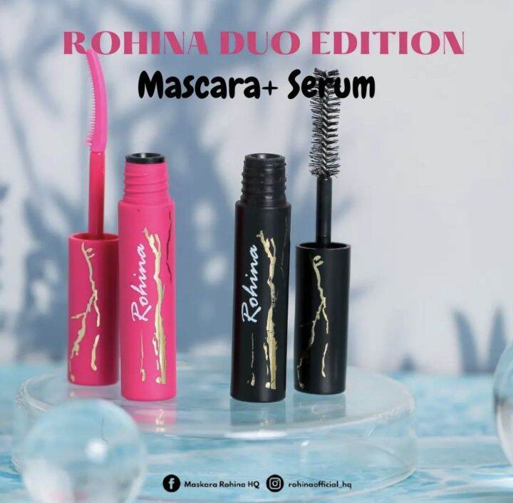 Mascara ROHINA DUO EDITION ORIGINAL HQ, SERUM PELEBAT BULU MATA DAN ...