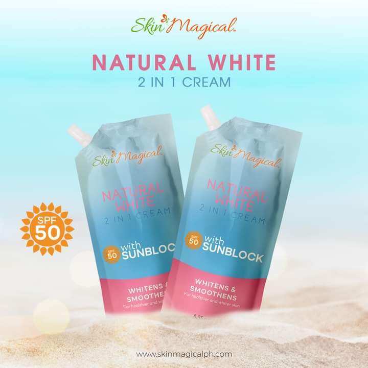 Natural White 2in1 Cream w/sunblock~ Skin magical | Lazada PH