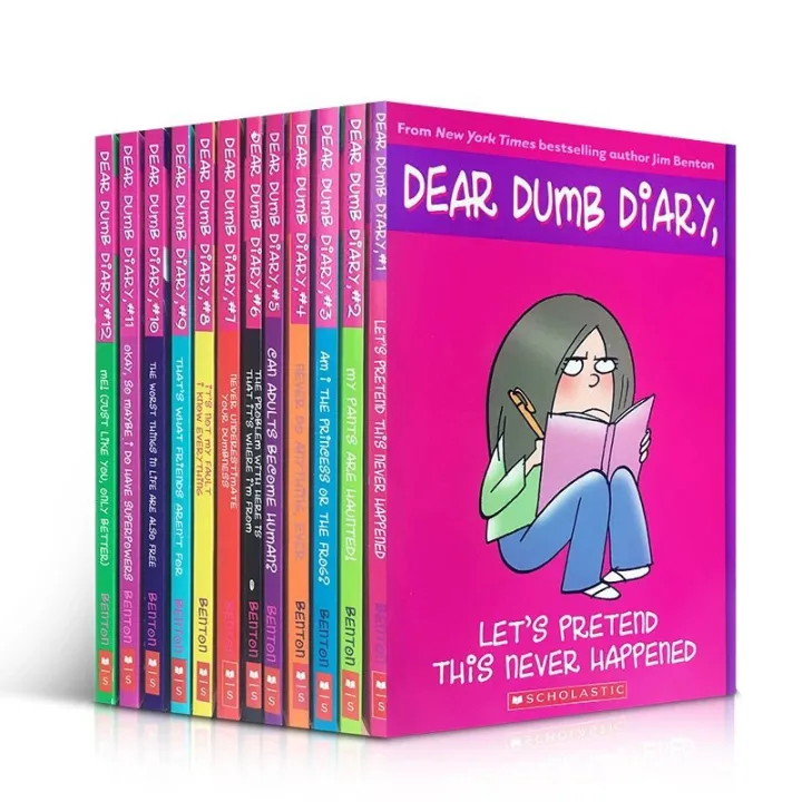Dear Dumb Diary Collection-12 books by Jim Benton หนังสือ Chapterbook ...