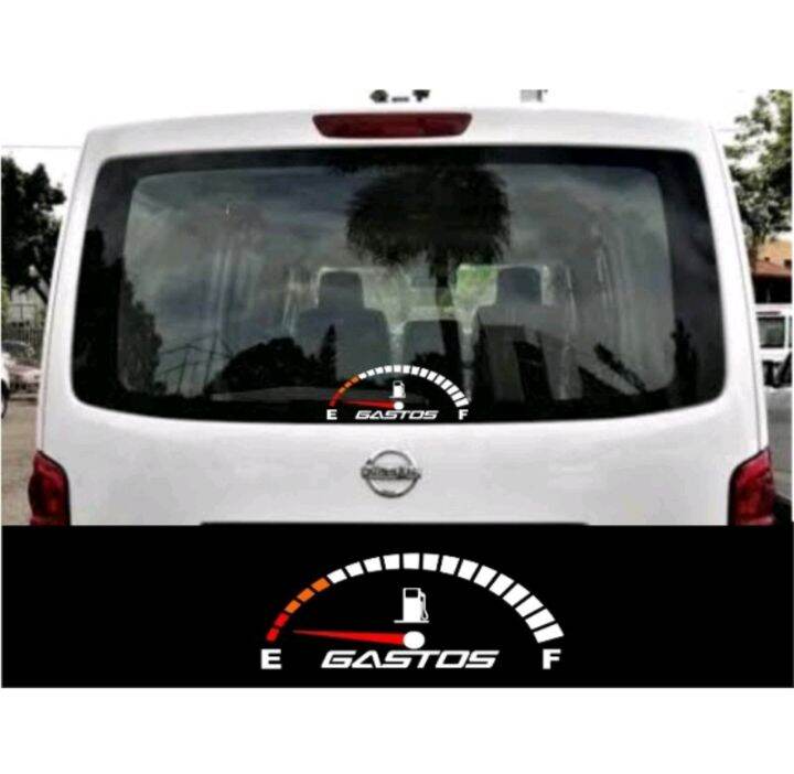 Low Fuel (GASTOS) Sticker Design for Nissan Navara/Terra/NV350 Escapade ...