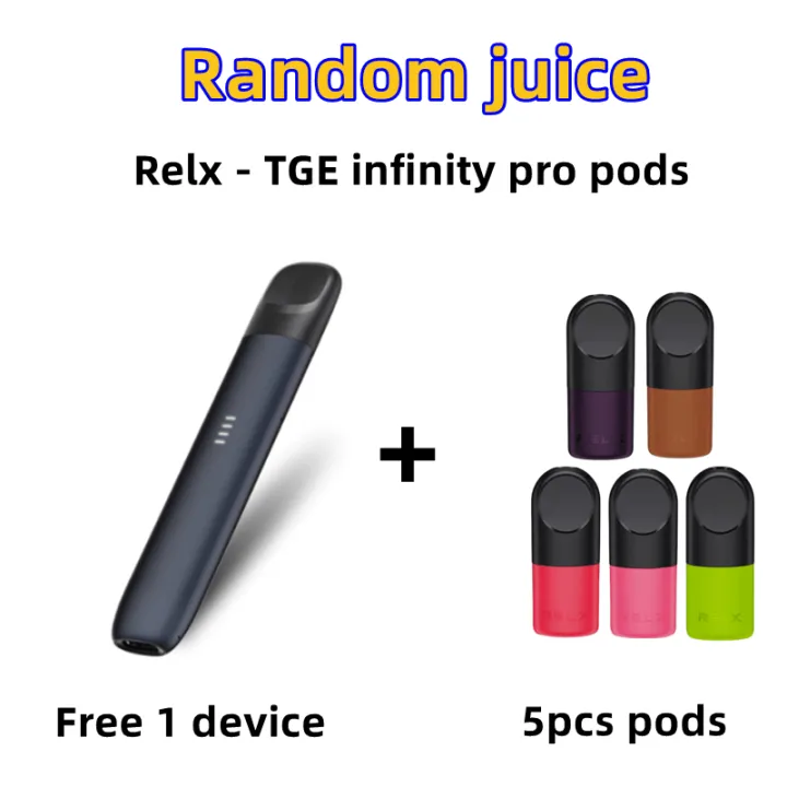 (Free 1 device) 5pcs Relx pods original tge infinity pod compatible with relx infinity phantom ...