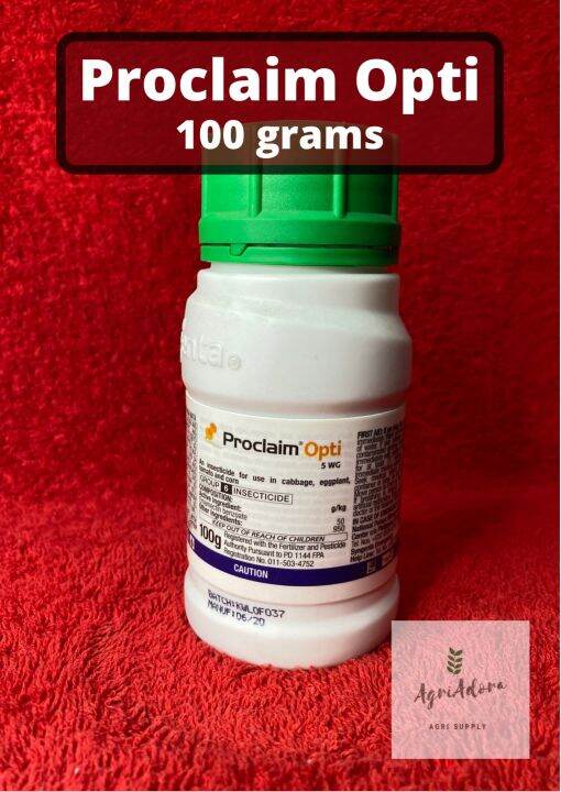 Proclaim Opti 5 WG Insecticide 100 grams (Syngenta) | Lazada PH
