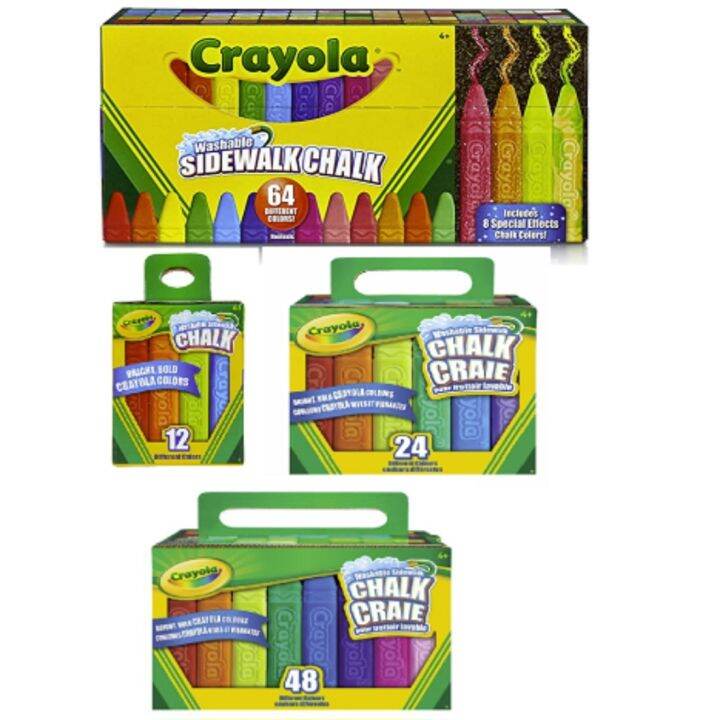 NEW and ORIGINAL - Crayola Washable Sidewalk Chalk | Lazada PH