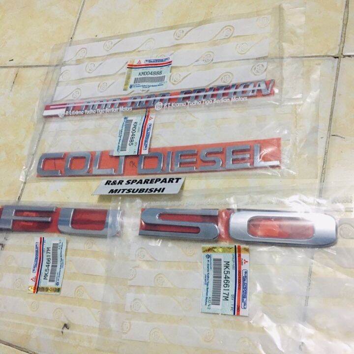 Emblem set canter | FUSO | COLT DIESEL | 1.000.000 Edition ORIGINAL 100 ...