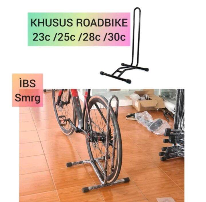 KHUSUS ROADBIKE STAND PARKIR SEPEDA BICYCLE RACK FLOOR STANDING BIKE ...
