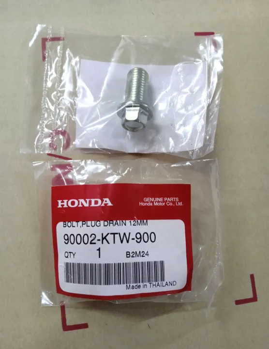 น็อตถ่ายน้ำมันเครื่อง 12M HONDA FORZA300-350 แท้ศูนย์ 90002-KTW-900 ...