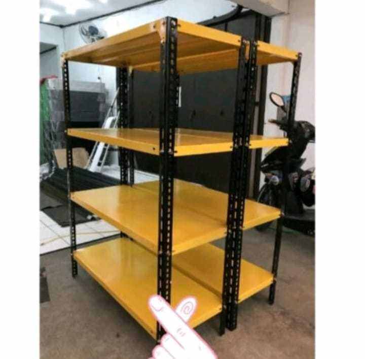 RAK BESI SIKU/RAK GUDANG SERBAGUNA 4 SUSUN MURAH BERKUALITAS | Lazada ...