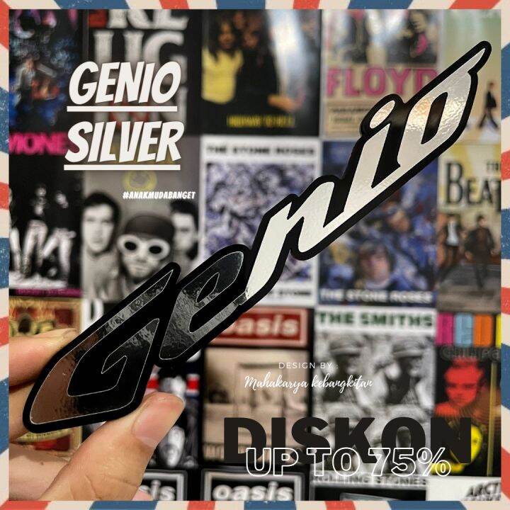 EMBLEM GENIO LOGO GENIO AKSESORIS MOTOR GENIO EMBLEM TIMBUL BUKAN ...