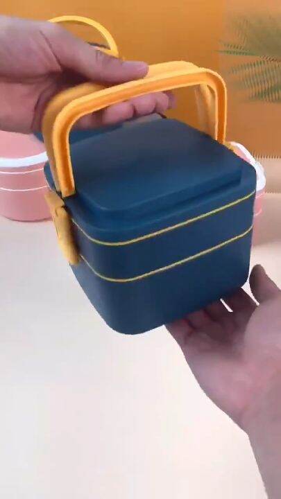 karabl shop กล่องใส่อาหารทรงกลมสไตล์ญี่ปุ่นแบบพกพา กล่องข้าวใส่ไมโครเวฟ ...