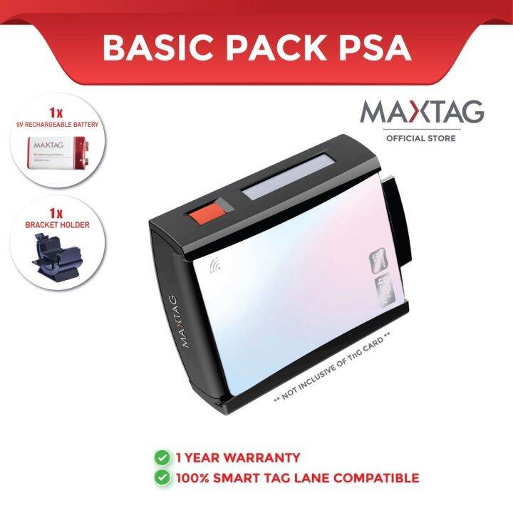 Basic Pack: MaxTag Touch n go Device Rechargeable Battery SmartTag Lane ...