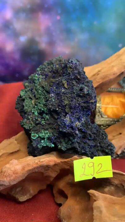 Viên đá khoáng vật Azurite Machalite MAgic tự nhiên năng lượng Vũ trụ ...