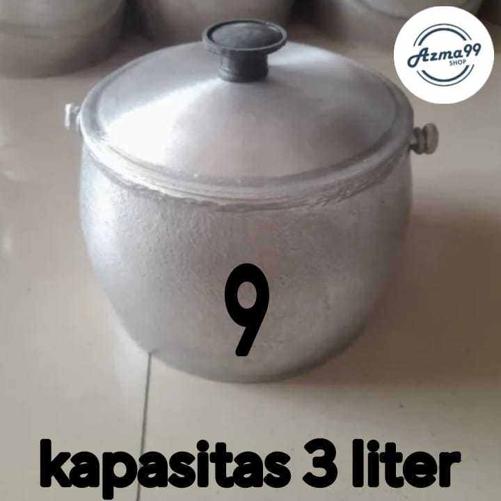 Kastrol Nasi Liwet no 7 Kapasitas 1 Liter anti lengket Tebal | Lazada ...
