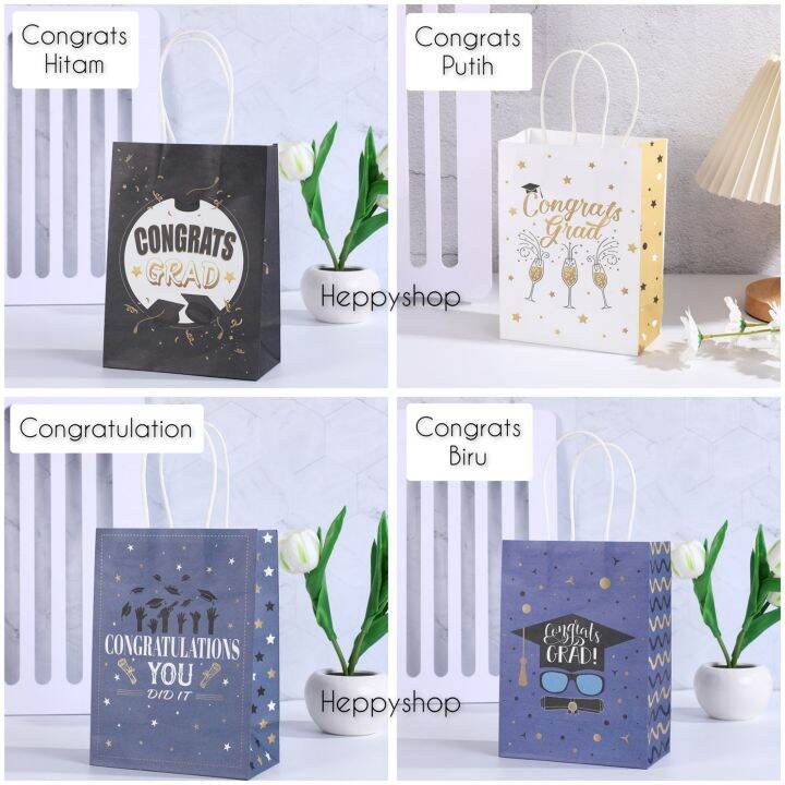 Paper Bag Graduation Kelulusan Wisuda Kraft Tas Kertas Gift | Lazada ...