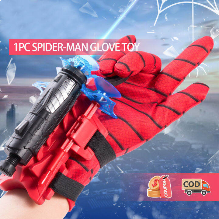 Children's Spider Silk Launcher Spider-Man Glove Web Shooter Dart ...