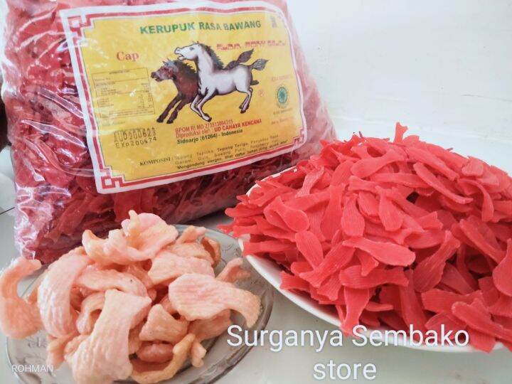 PROMO - Kerupuk Bentuk Ikan Rasa Bawang 2 Kg - Enak Renyah Dan Gurih ...