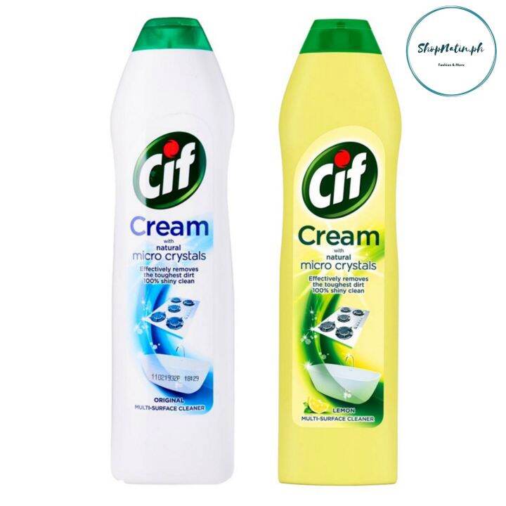 Cif Cream with Micro Crystals Multipurpose Cleaner Cream Cleaner Stain ...