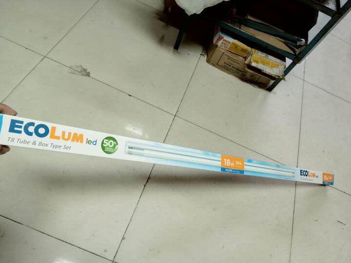 Ecolum Led T8 Flourecent Set 16w (36w) available ! | Lazada PH