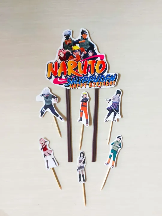 TOPPER NARUTO / CAKE TOPPER NARUTO / TOPPER KUE NARUTO /HIASAN NARUTO ...