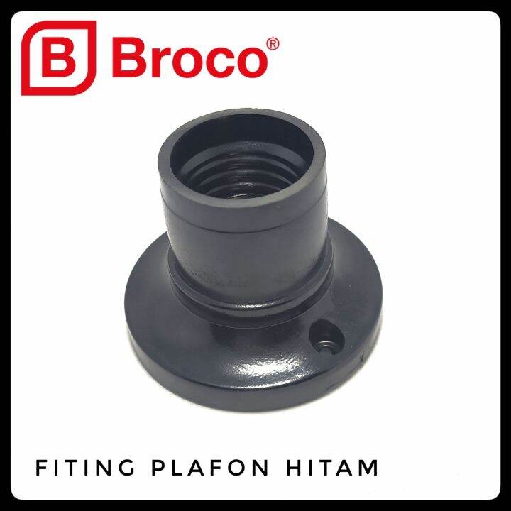 BROCO fitting plafon hitam bulat 210L | Lazada Indonesia
