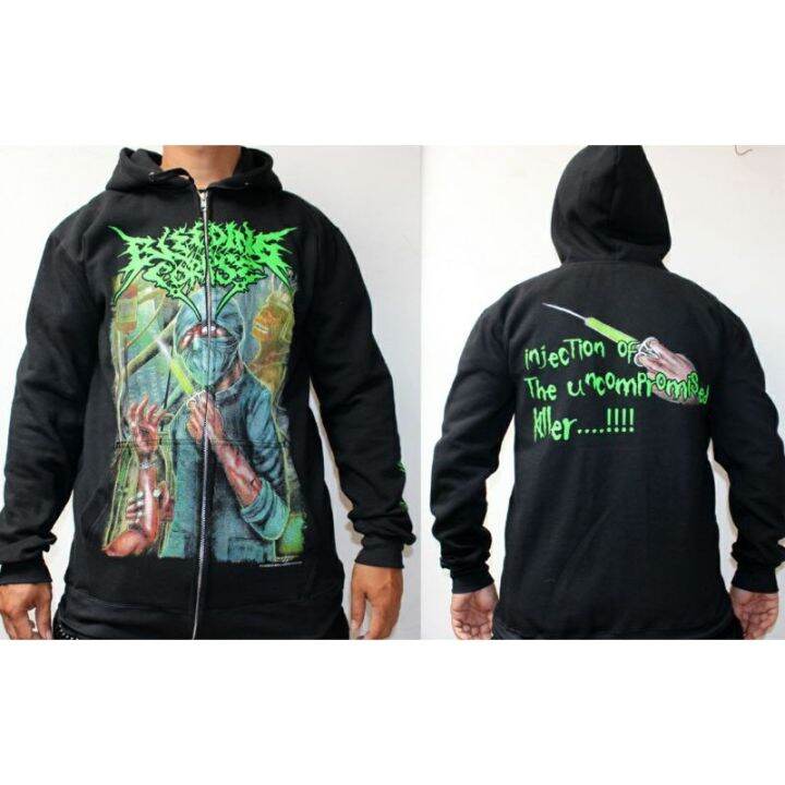 ZIPPER BAND METAL BLEEDING CORPSE ORI HADEATH | Lazada Indonesia