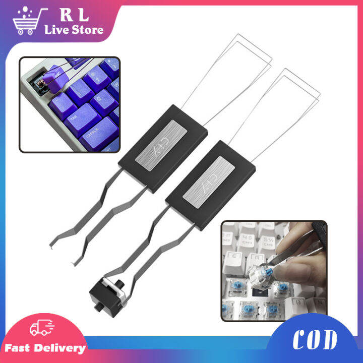 2 in 1 Universal Keycaps Puller Stainless Steel Gaming Mechanical ...