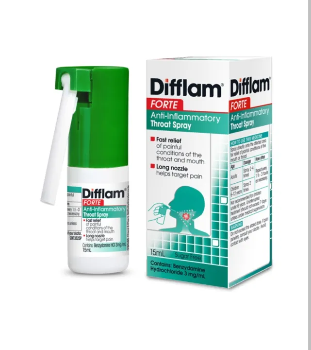 Difflam Forte Throat Spray 15mL (Benzydamine Hydrochloride) | Lazada PH