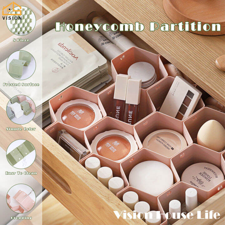 Vision 8Pcs Drawer Divider 37*35*6.7cm Adjustable Drawer Partition ...