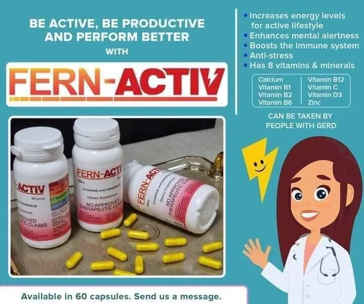 I-Fern Active Multivitamins and Minerals 60Capsules/Bottle | Lazada PH
