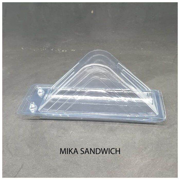 mika bening SANDWICH tray sandwich segitiga roti isi 50pc | Lazada ...