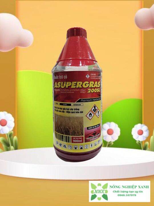 Thuốc trừ cỏ ASUPERGRAS 200SL (Dòng 20% Thiên Lôi 15%) - Nước đỏ Đậm ...