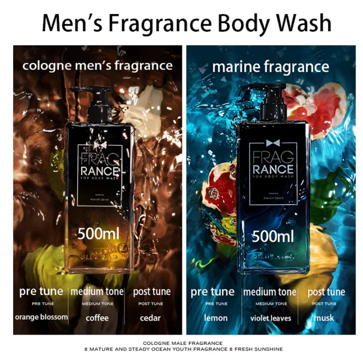 BLUE MAN Men's Fragrance Body Wash Perfume Body Wash shower gel 500ml ...