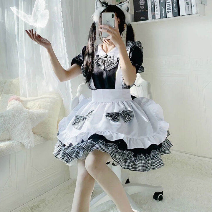 Maid Costume Cosplay Japanese Cat Girl Two Dimensional Sexy Plus Size