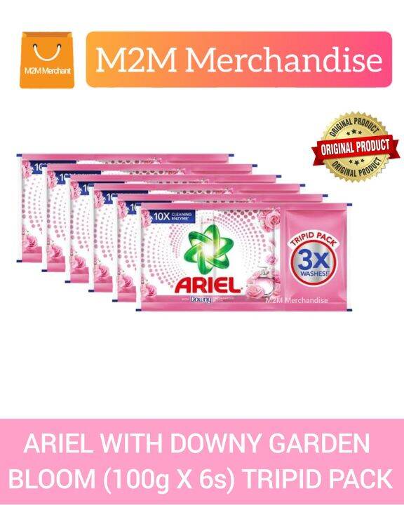 ARIEL WITH DOWNY GARDEN BLOOM (100g X 6s) TRIPID PACK | Lazada PH