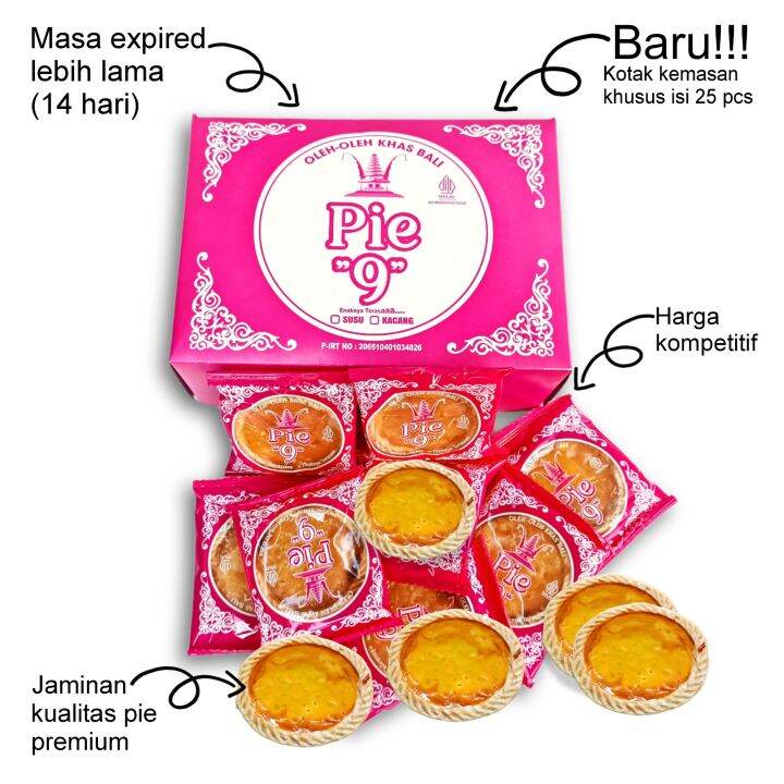 Pie Susu 9 kemasan isi 25 pcs | Lazada Indonesia