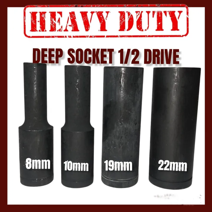 DEEP SOCKET 1/2DRIVE HEAVY DUTY( BASED ON STOCK)FLYMAN/MACTECH | Lazada PH