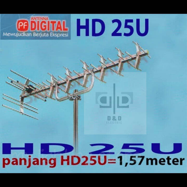 Antena tv antena digital antena untuk tv tabung dan stb set top box ...