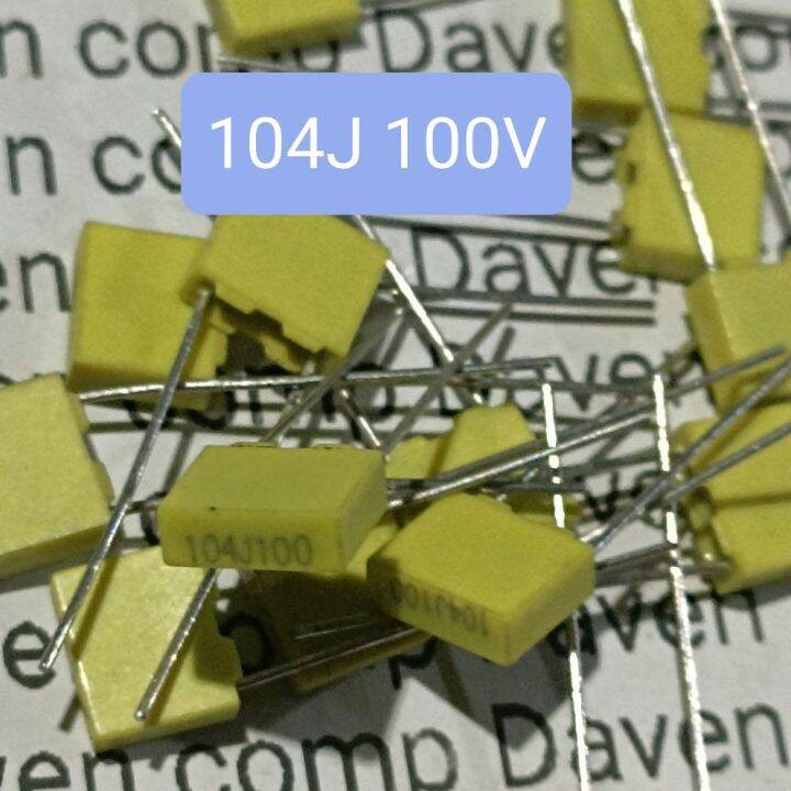 10BUAH KAPASITOR MKM 104J 100V KUNING MKM 0.1UF 100V | Lazada Indonesia