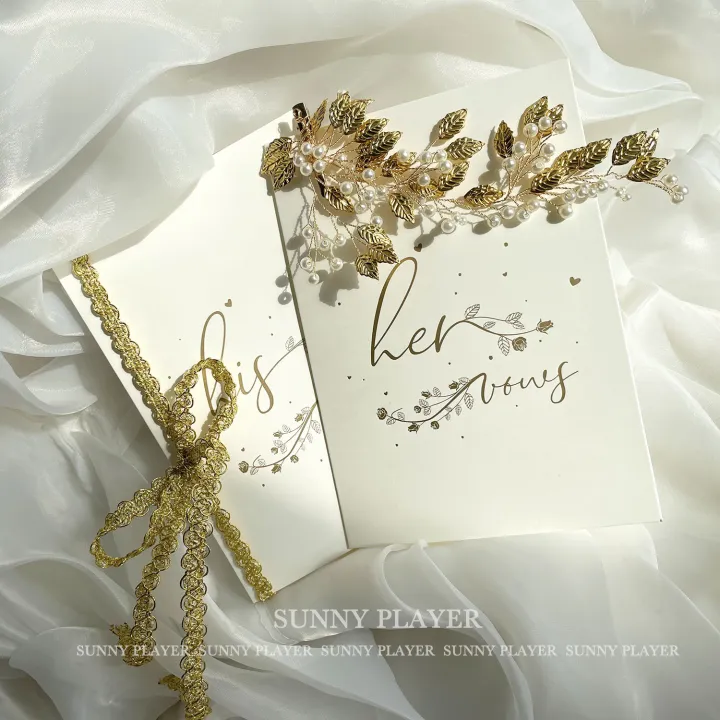 Oath Card Wedding Wedding Bride and Groom Oath Book Gift Pen Speech ...